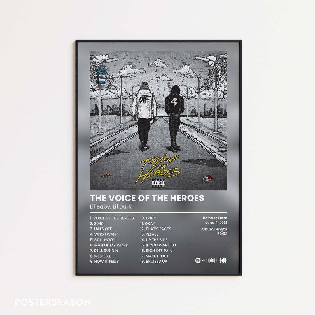 Lil Baby & Lil Durk Album Poster, the Voice of the Heroes Album Cover ...