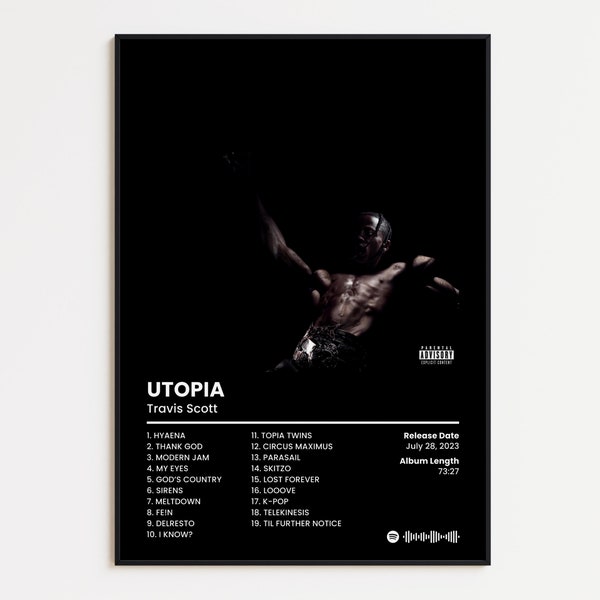 Utopia Album Cover Poster - Etsy