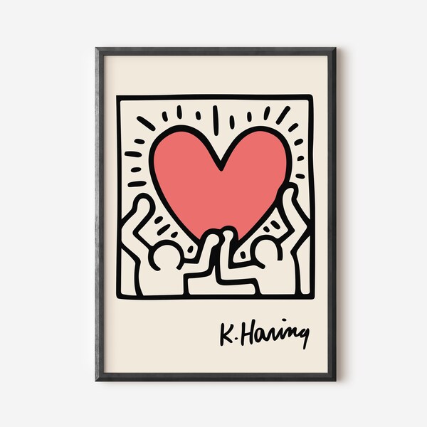 Keith Haring Poster - Etsy
