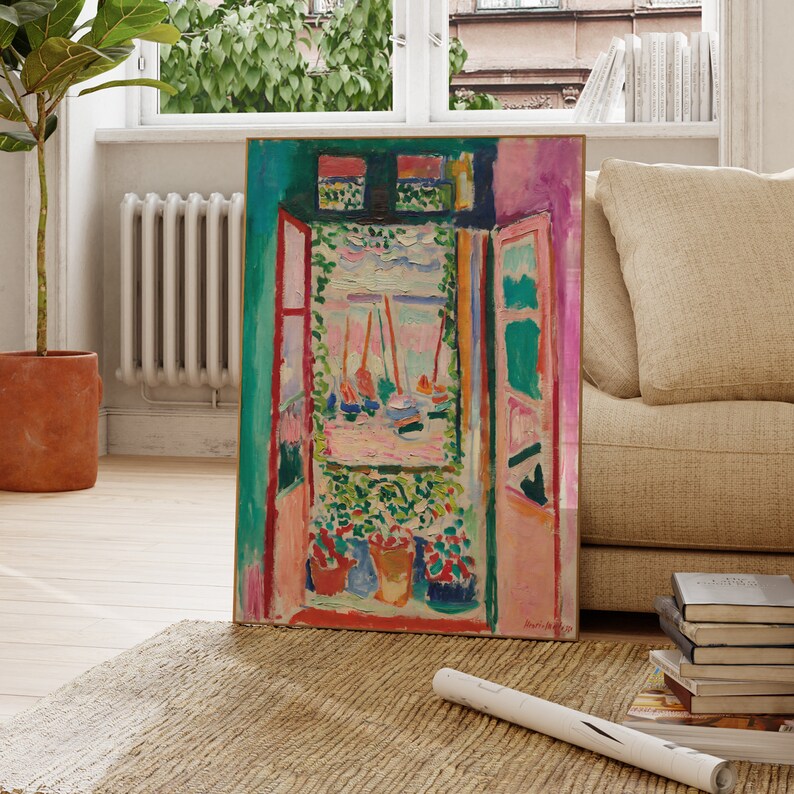 Matisse Print, Open Window, Painting by Henri Matisse, Printable Wall ...