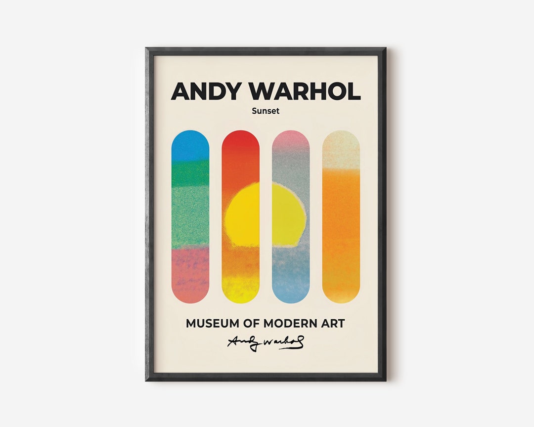 Andy Warhol Print, Andy Warhol Poster, Museum Poster, Exhibition Print ...