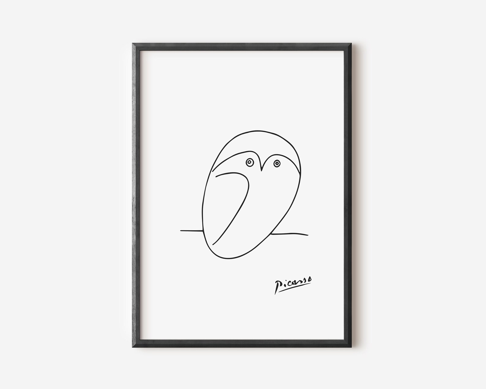 Pablo Picasso Prints, Picasso Owl Print, One Line Drawing, Minimalist ...