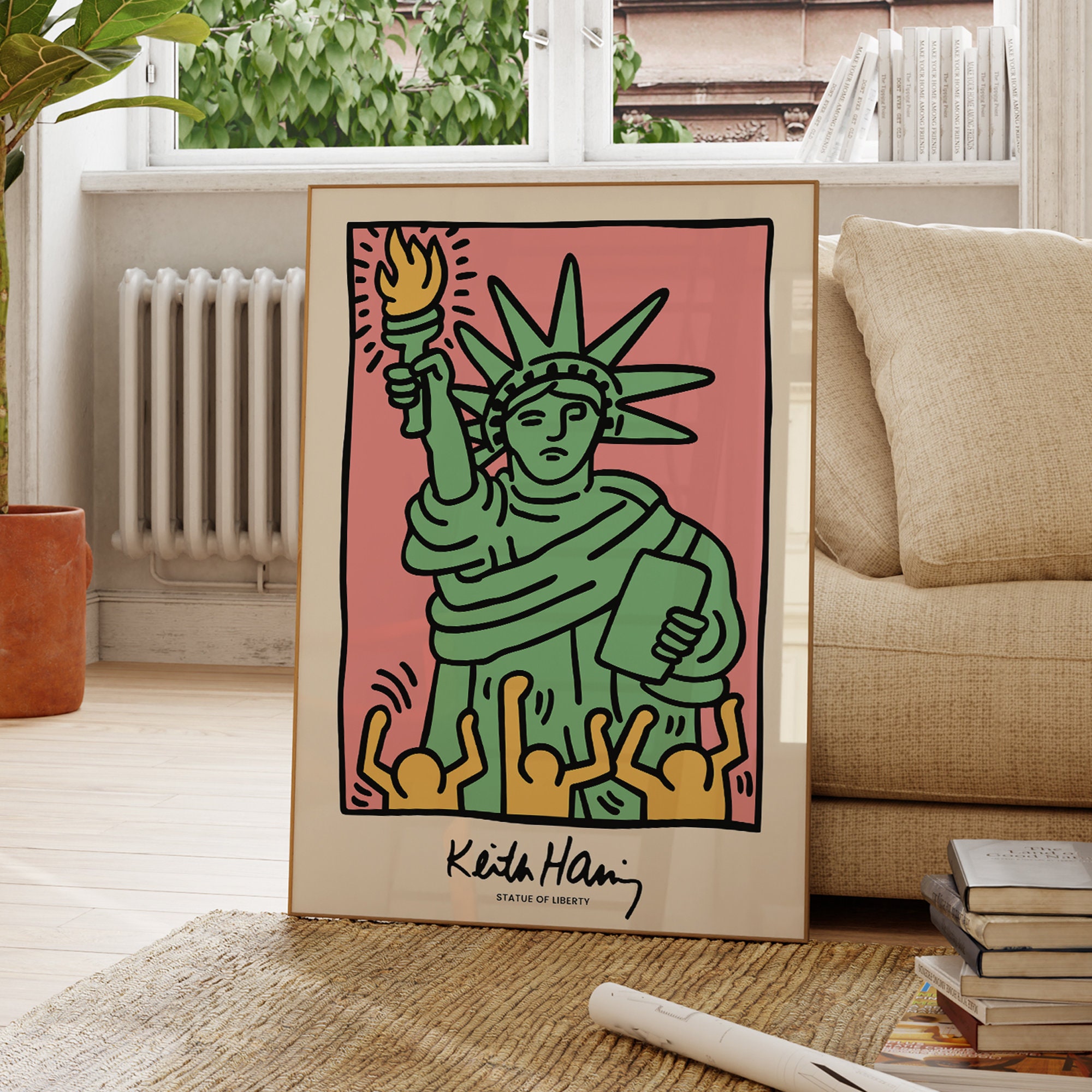 Keith Haring Print, Keith Haring Poster, Exhibition Poster, Printable ...