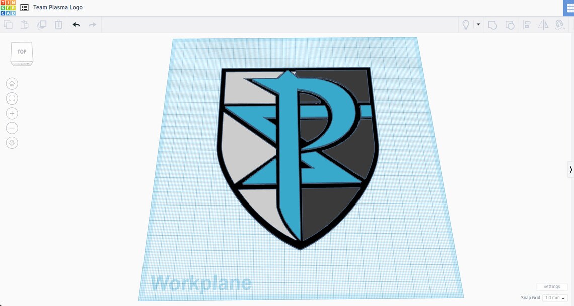 3D Printed Team Plasma Logo - Etsy