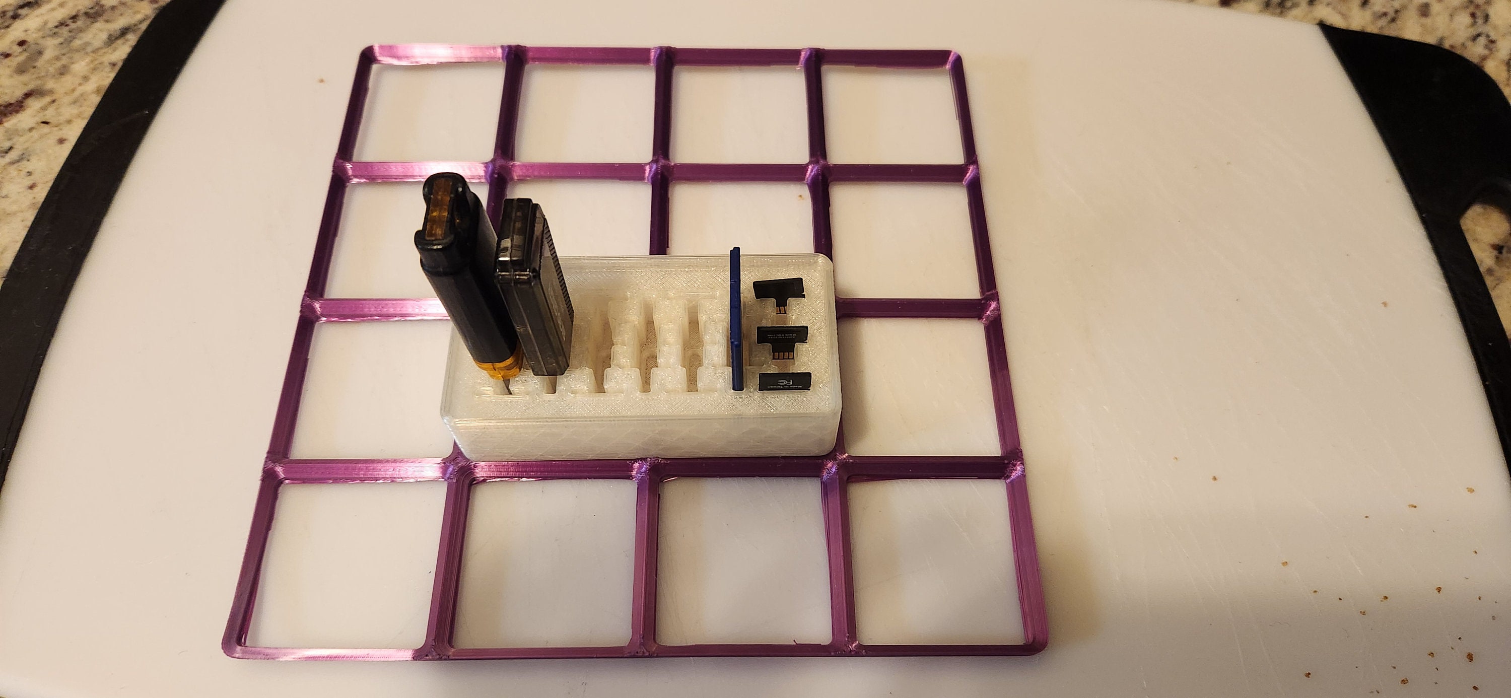 3D Printed Gridfinity Usb/sd/microsd Card Holder - Etsy