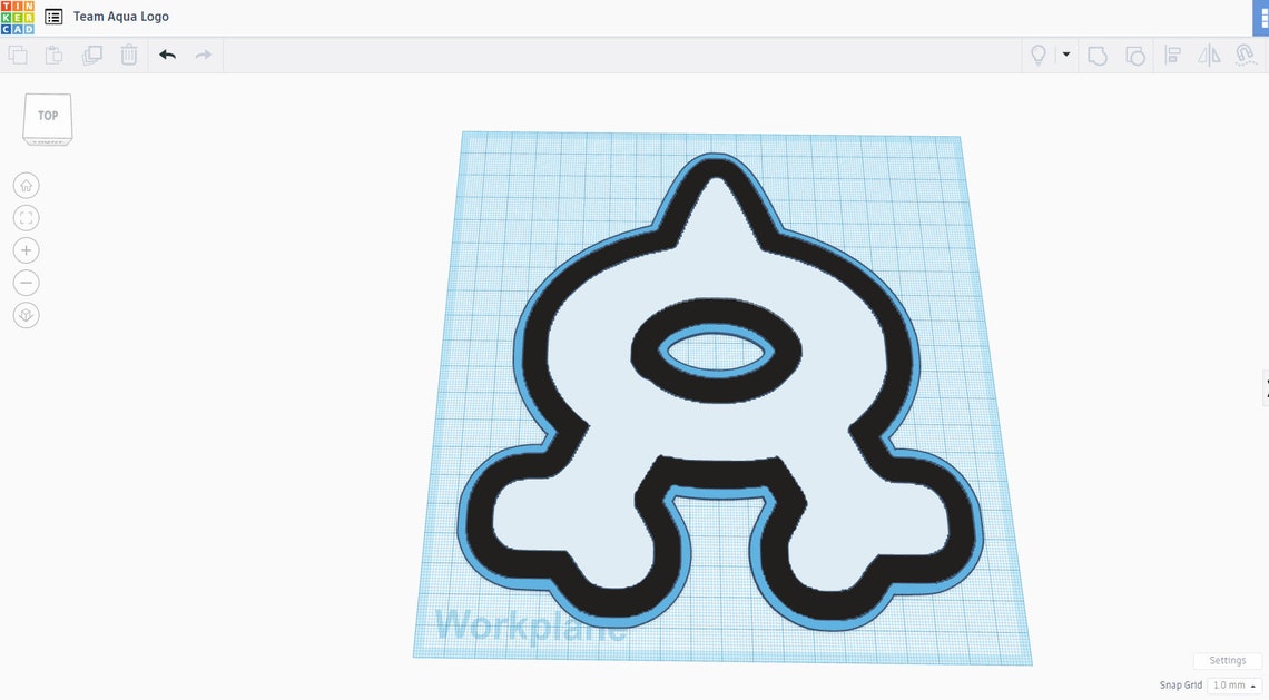 3D Printed Team Aqua Logo - Etsy