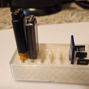 3D Printed Gridfinity Usb/sd/microsd Card Holder - Etsy