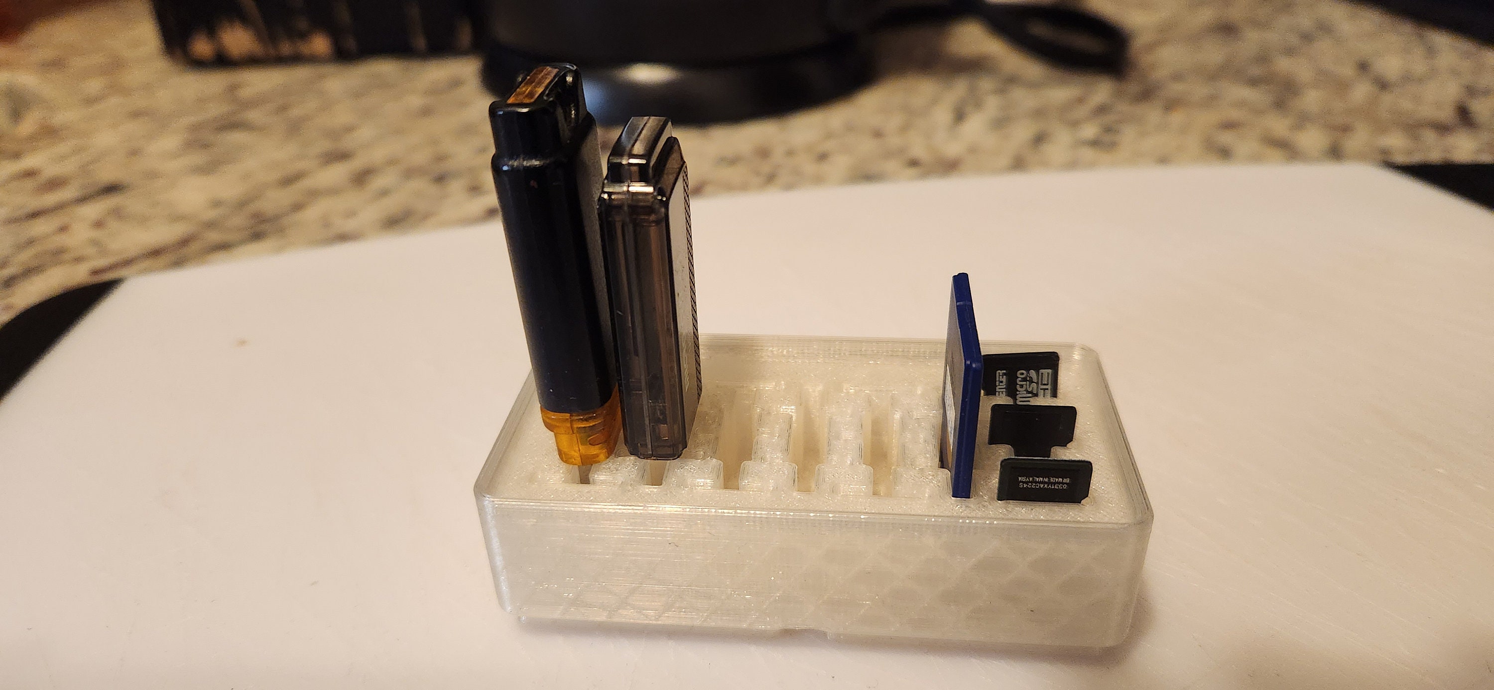 3D Printed Gridfinity Usb/sd/microsd Card Holder - Etsy