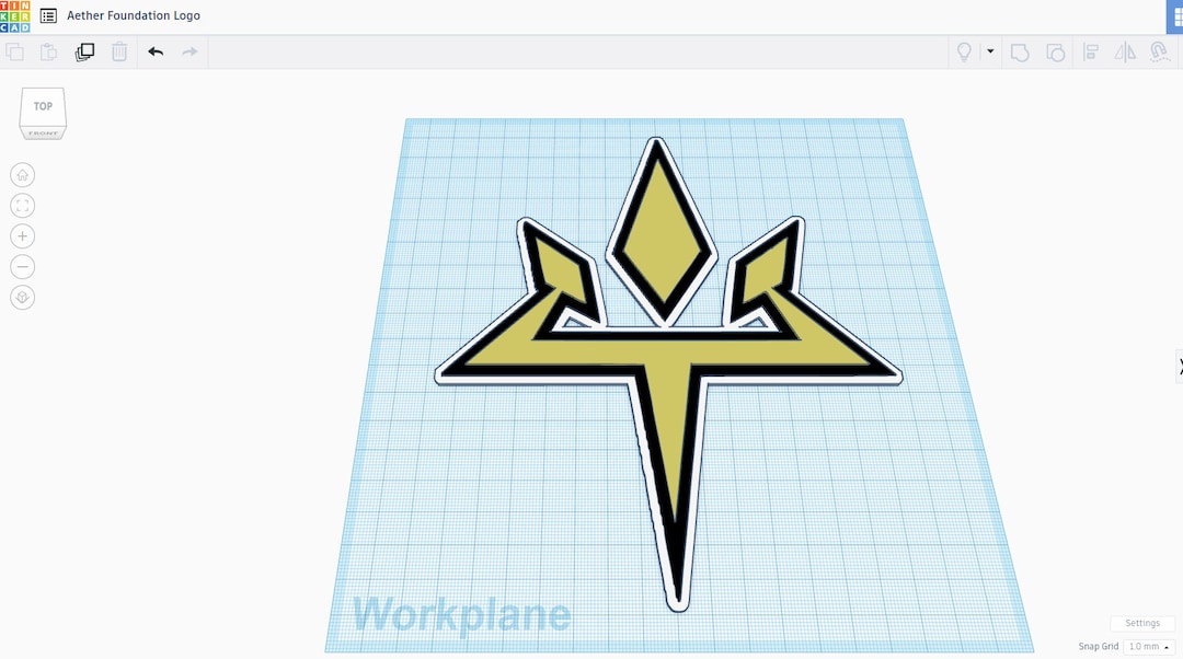 3D Printed Aether Foundation Logo - Etsy