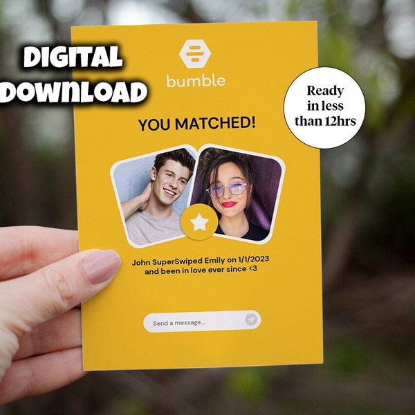 Bumble Anniversary Card - Etsy