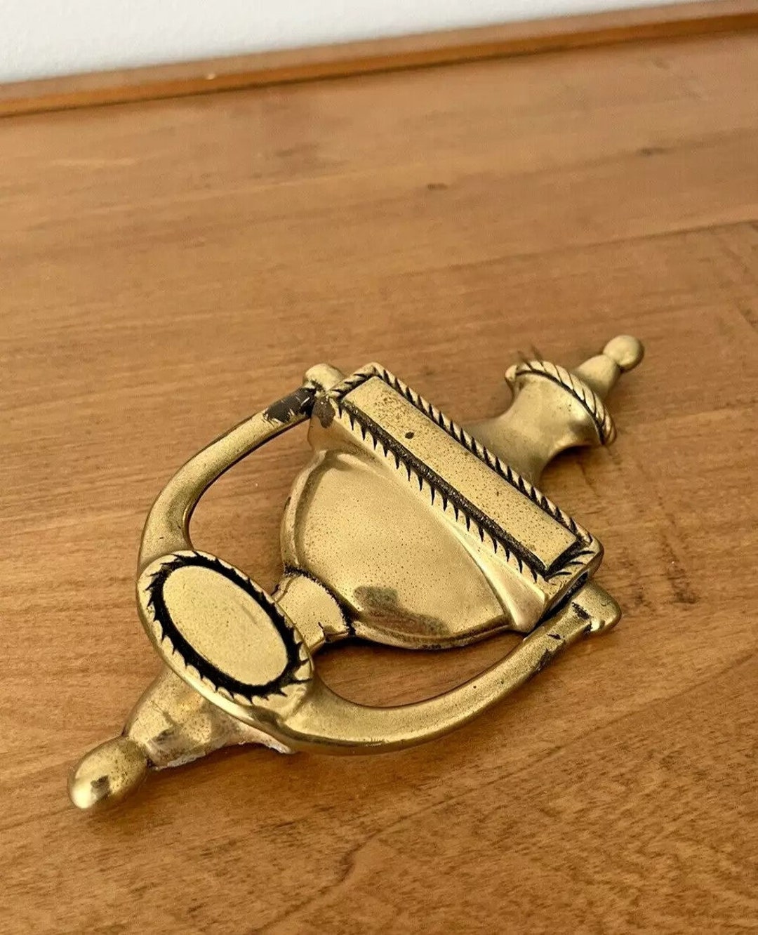 Classic Brass Door Knocker Traditional Décor Heavy Vintage - Etsy