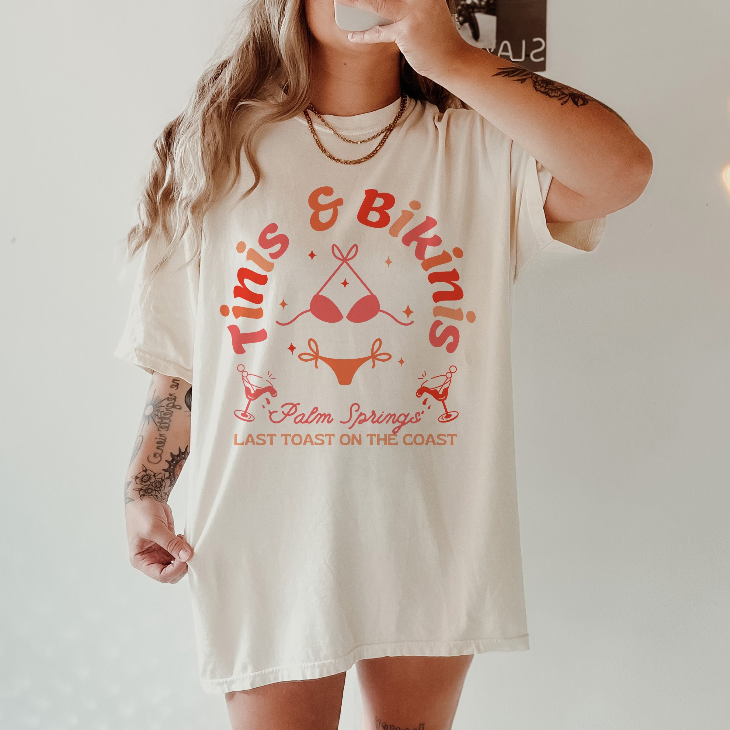 Custom Martinis and Bikinis Bachelorette Party Shirts Bridal Party Tee ...