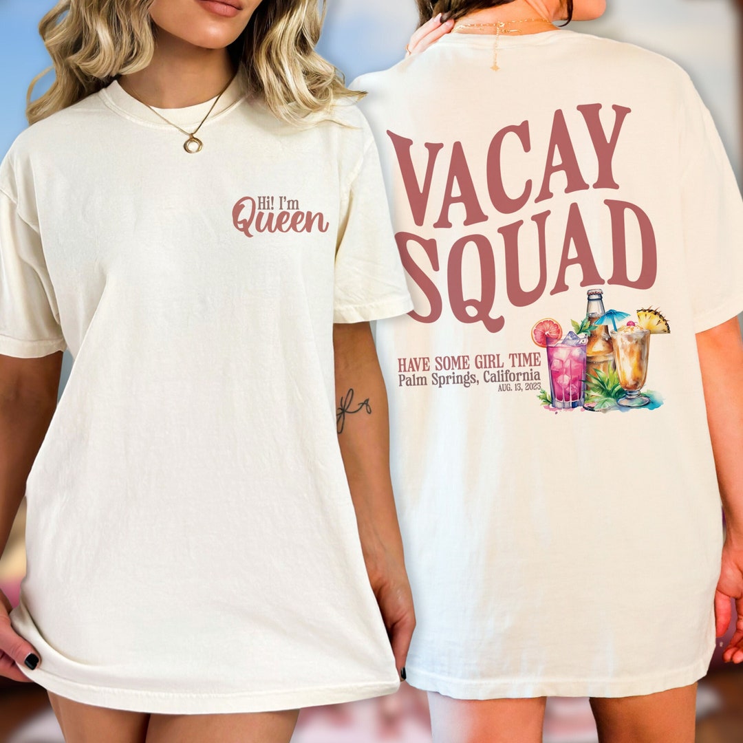 Custom Vacay Squad Shirts, Lets Go Girls Shirt, Group Vacation Shirt ...