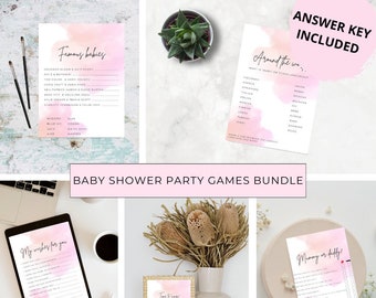 Baby Shower Games Bundle Winnie the Pooh Fun Baby Shower Games ...