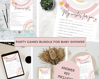 Baby Shower Games Bundle Winnie the Pooh Fun Baby Shower Games ...