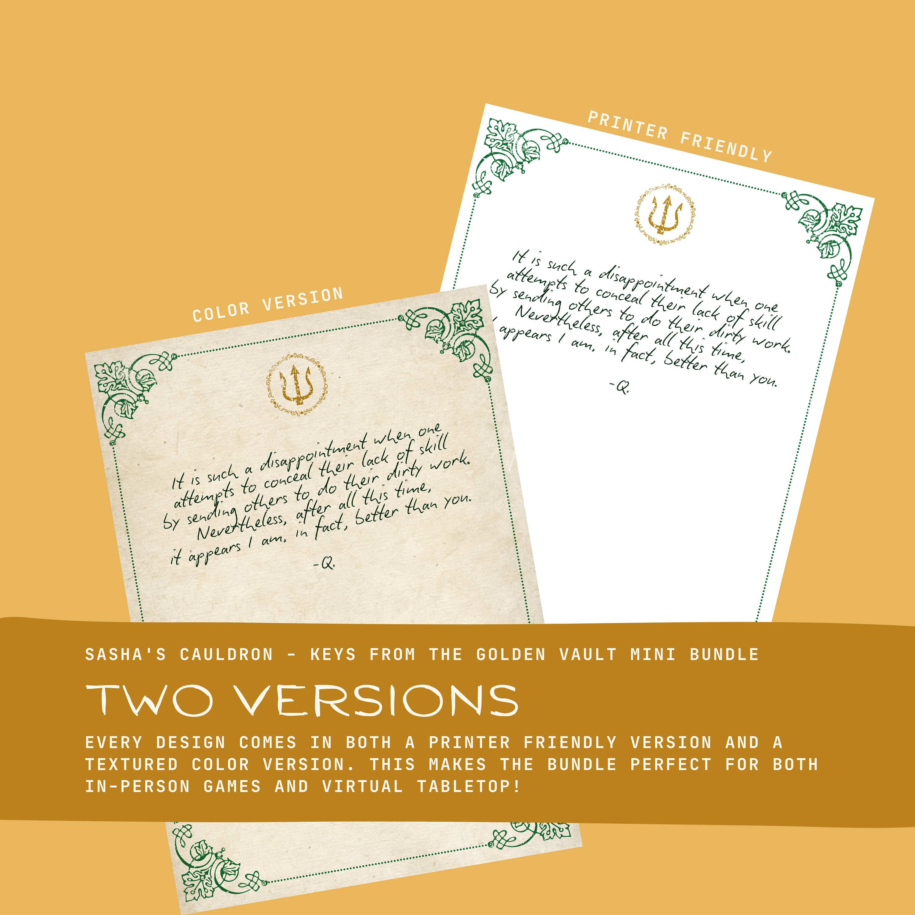 Stygian Gambit Keys From the Golden Vault D&D Bundle - Etsy