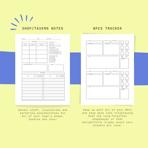 Dnd DM Printable Bundle: RPG Campaign Tools (digital Download) - Etsy