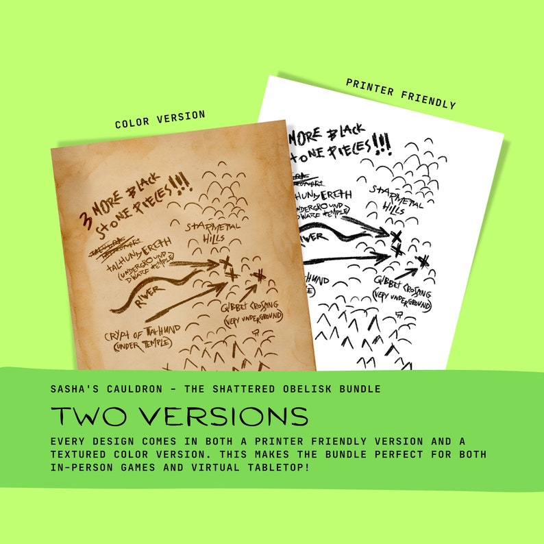 Phandelver D&D Handouts Bundle: Shattered Obelisk RPG Assets (digital ...