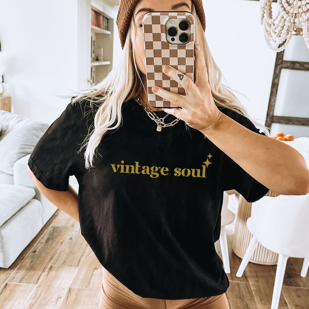 Vintage Soul T-shirt Old Soul Shirt Hip Hop Graphic Tee Design Music ...