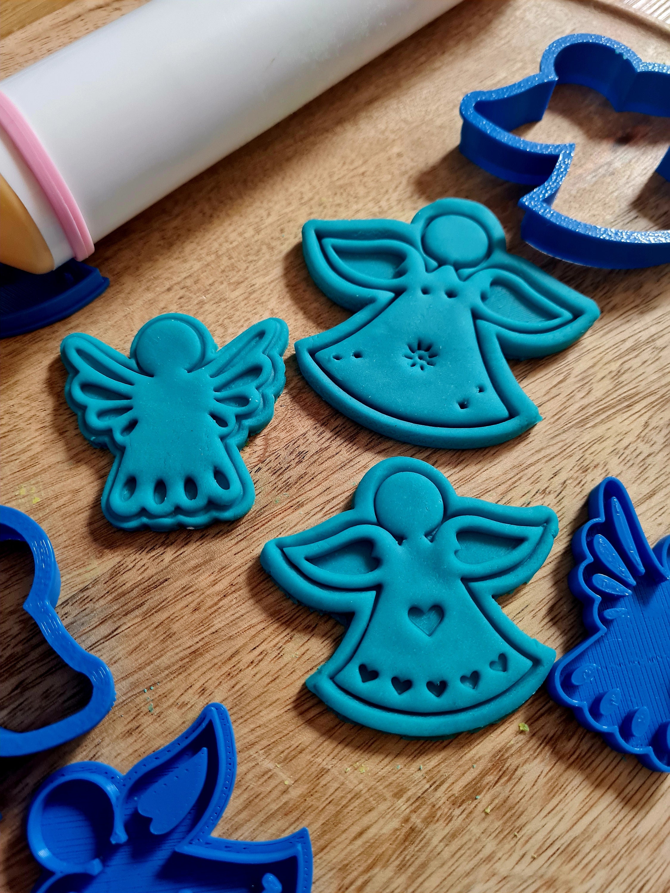 Angels - 3 Angels, Stl Files, Cutters for Pottery, Polymer Clay Cutters ...