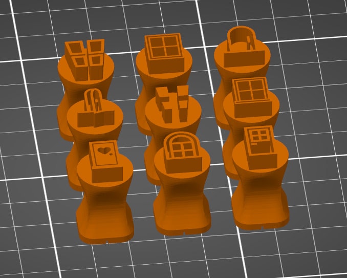 SET of 9 Digital Models -5 Windows and 4 Doors, Clay Stamps , Pottery ...