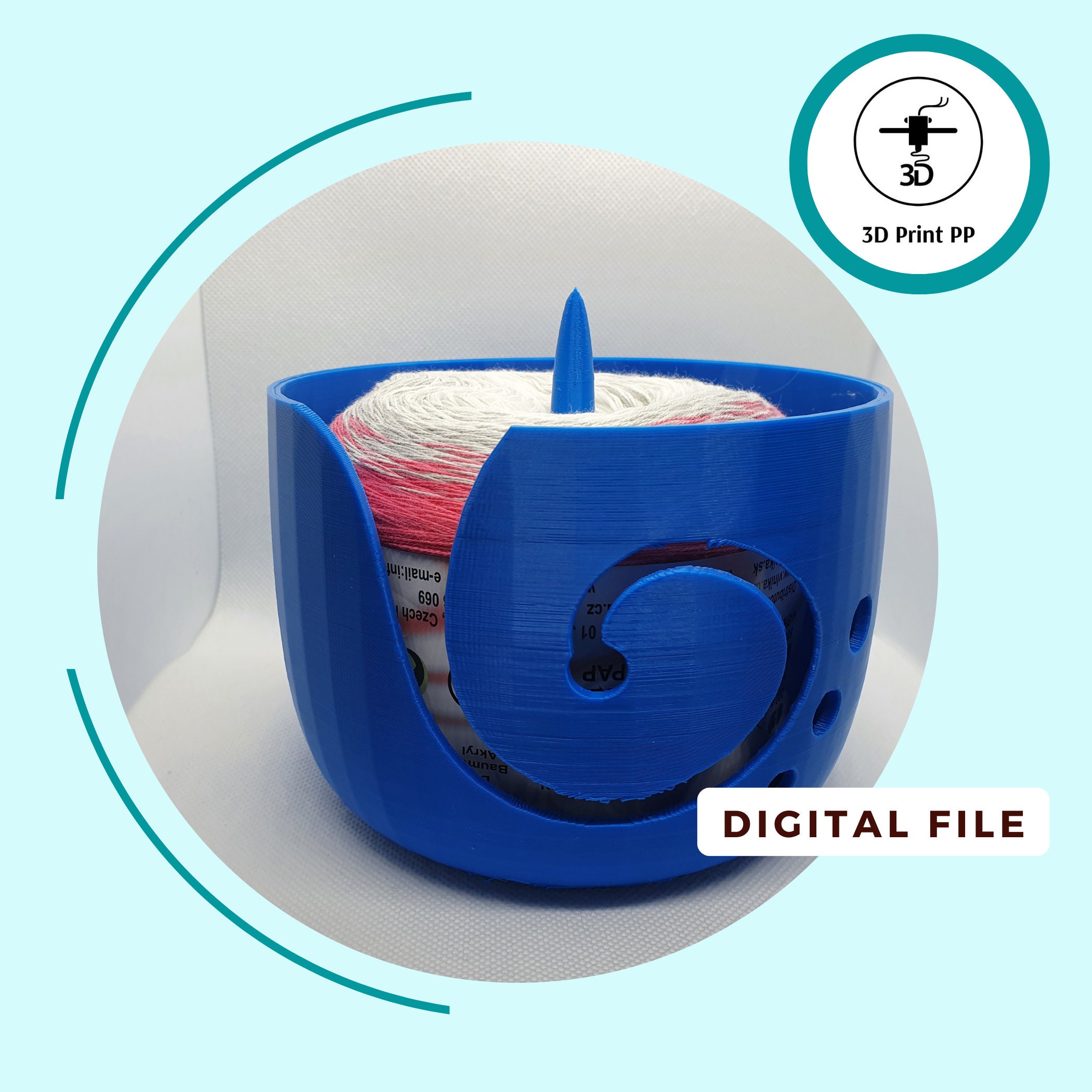 YARN BOWL With Handle , 3d Model, Digital File, STL - Etsy