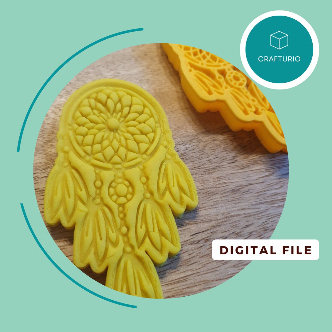 Dream Catcher Cookie Cutter, 3d Model, Stl File, Polymer Clay Stamp ...