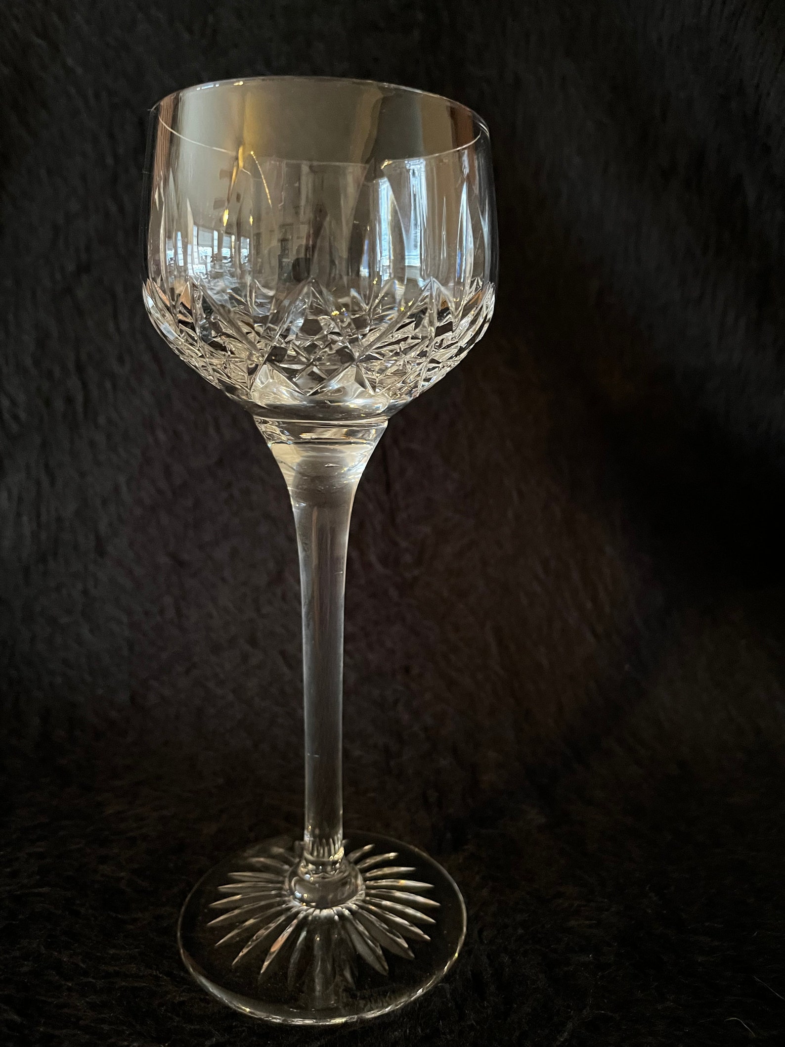 Stuart Crystal Hock Wine Glasses. Glencoe Clear Pattern. 7.5" Tall, 2. ...