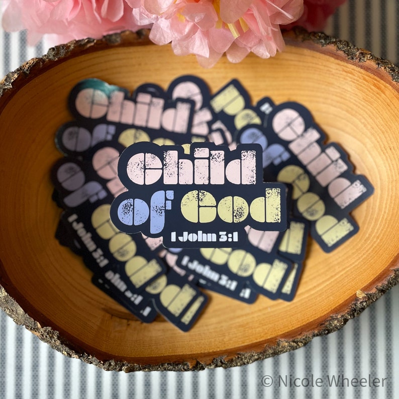 Child of God Inspirational Widow and Mirror Static Cling - Daily ...