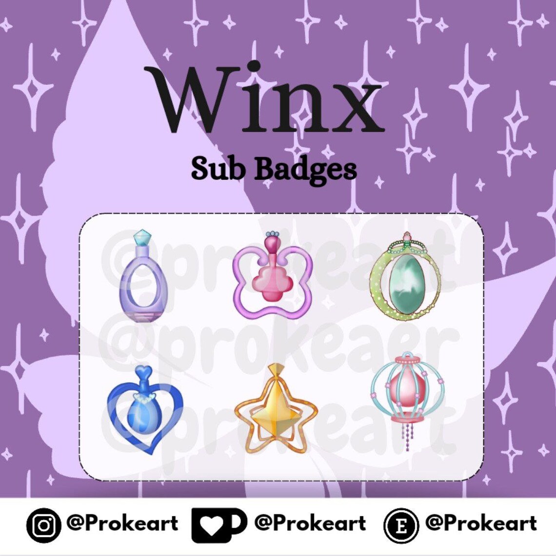 Winx, Sub Badges, Twitch, Bit Badges, Discord Roles, Badges, Streaming ...
