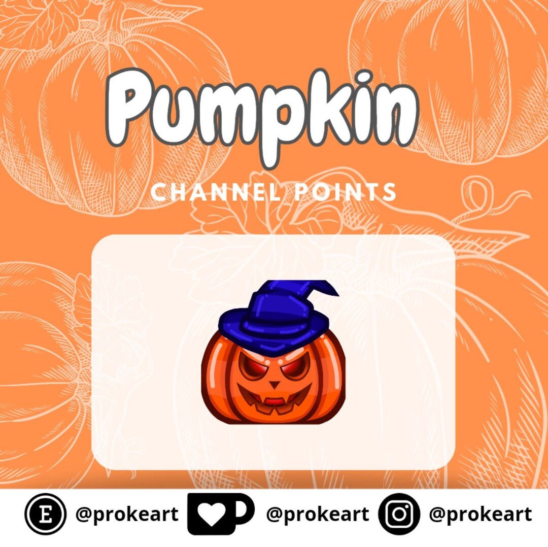 Pumpkin, Evil Pumpkin, Channel Points, Twitch, Discord, Youtube ...
