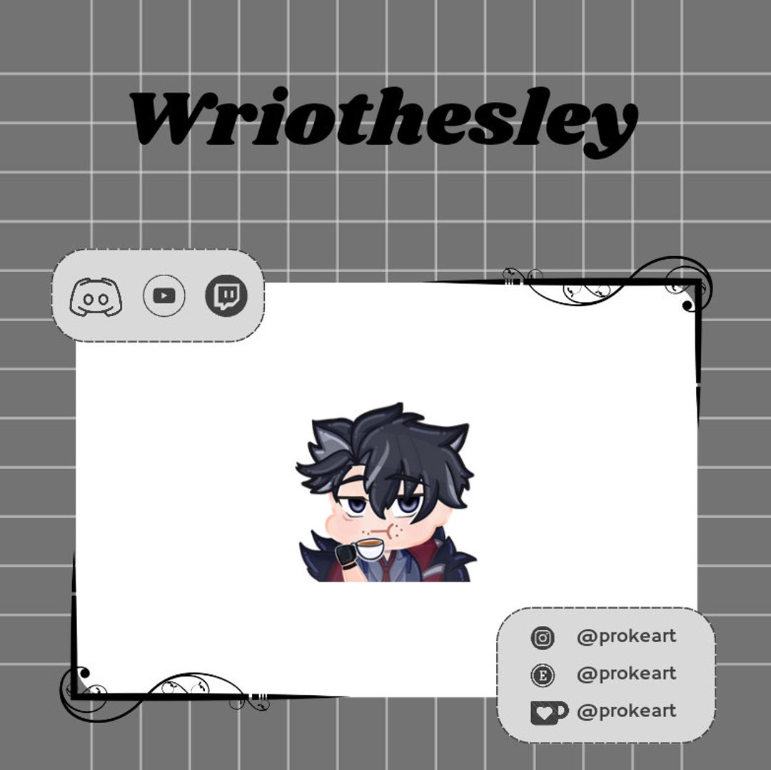 Wriothesley Tea Tea Emote Genshin Impact Discord Youtube - Etsy Australia