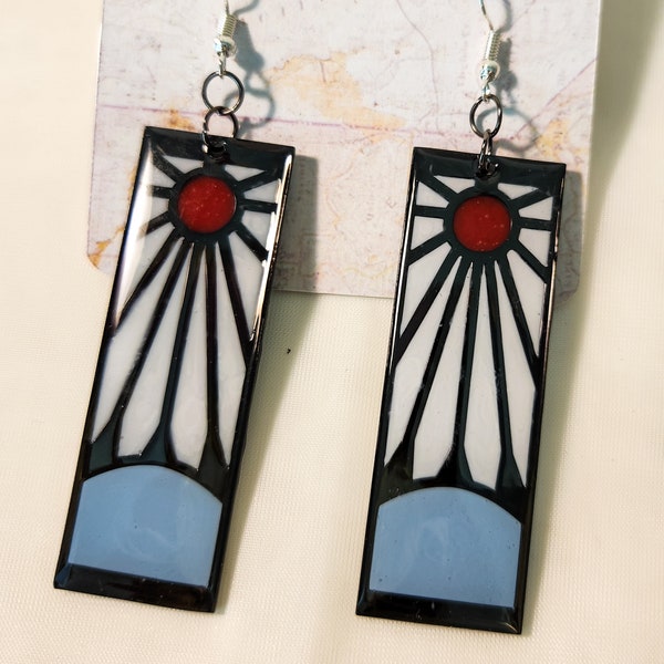 Hanafuda Earrings - Etsy