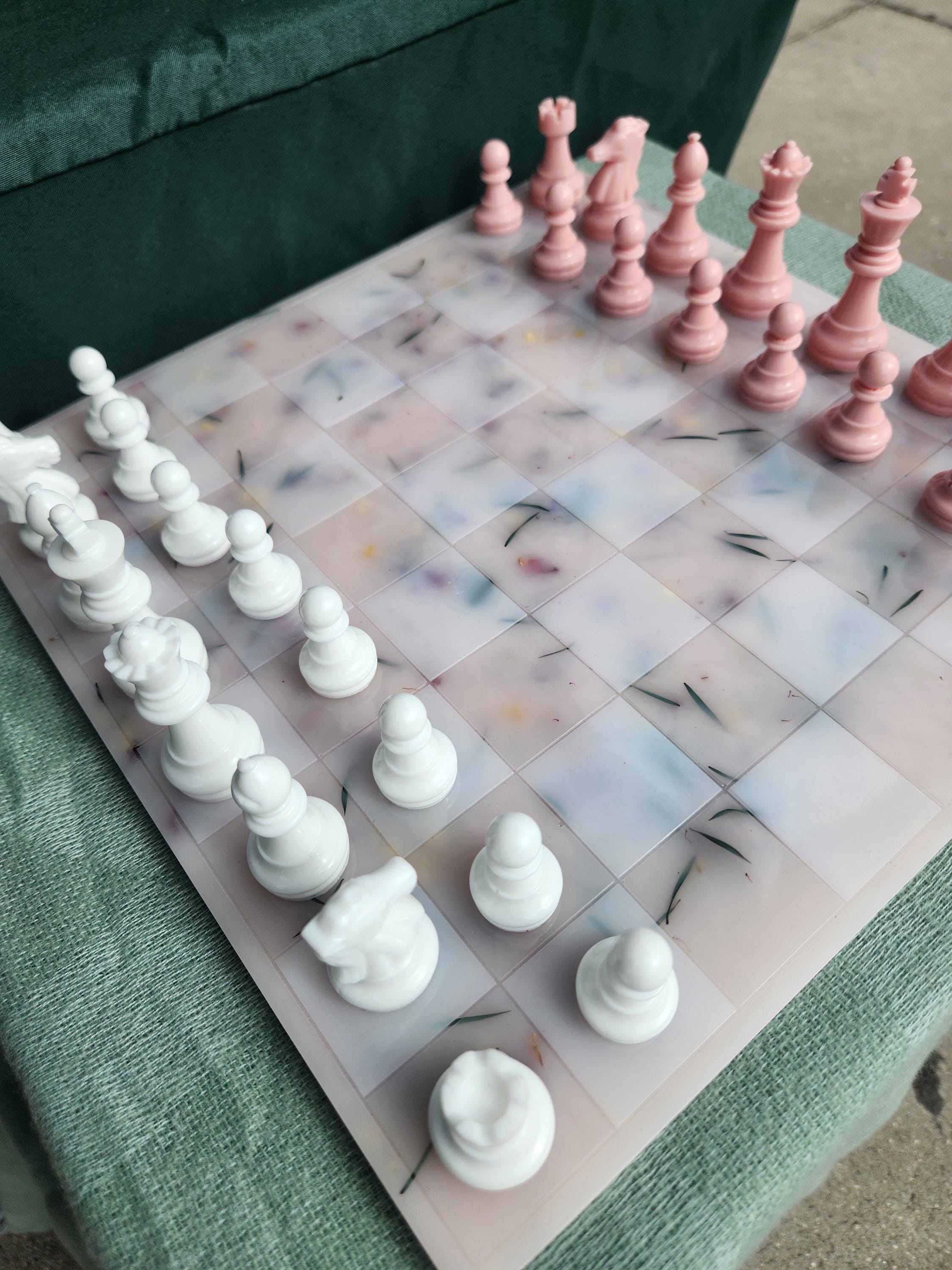 CUSTOM Chess Set (board & Standard Pieces) - Etsy