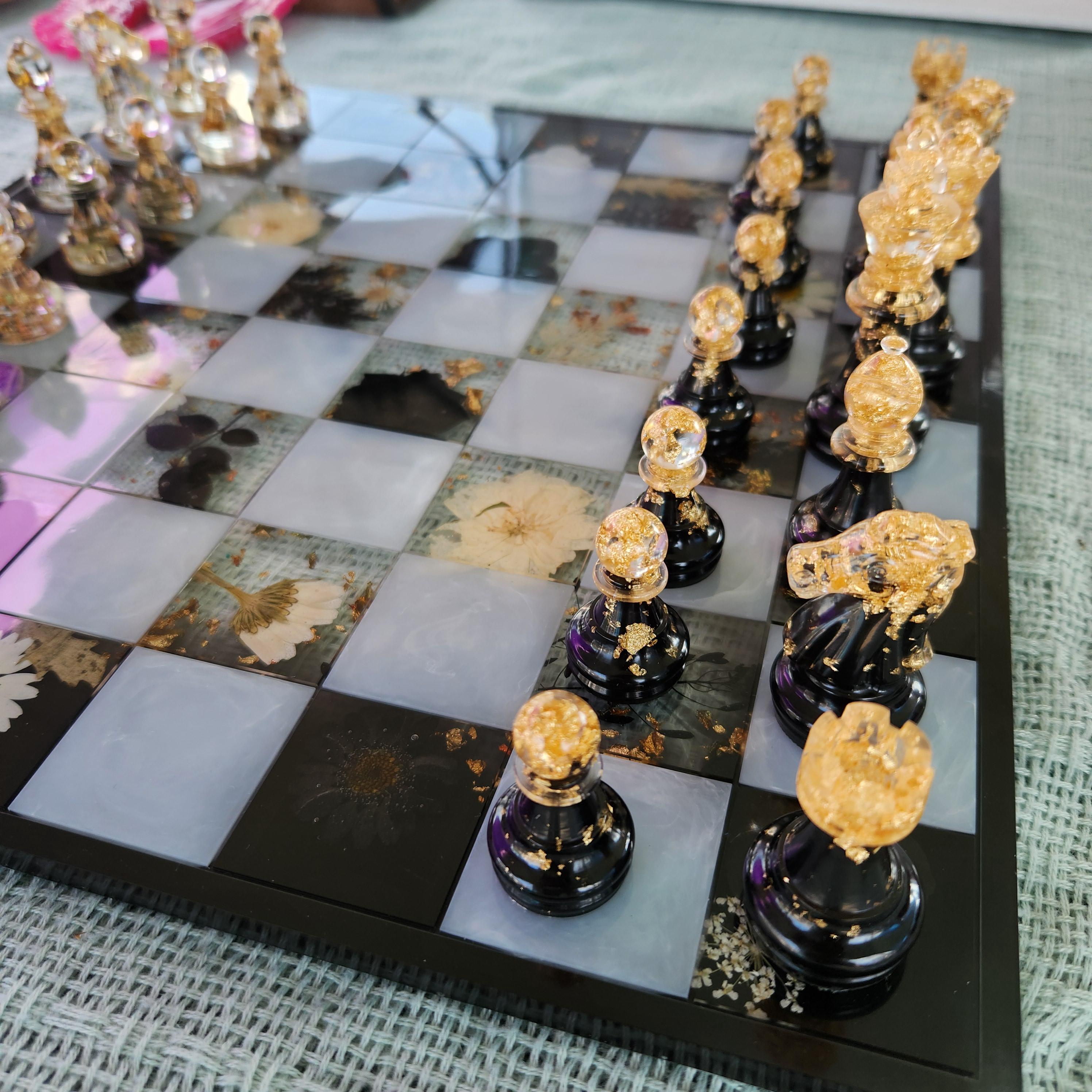 CUSTOM Chess Set (board & Standard Pieces) - Etsy