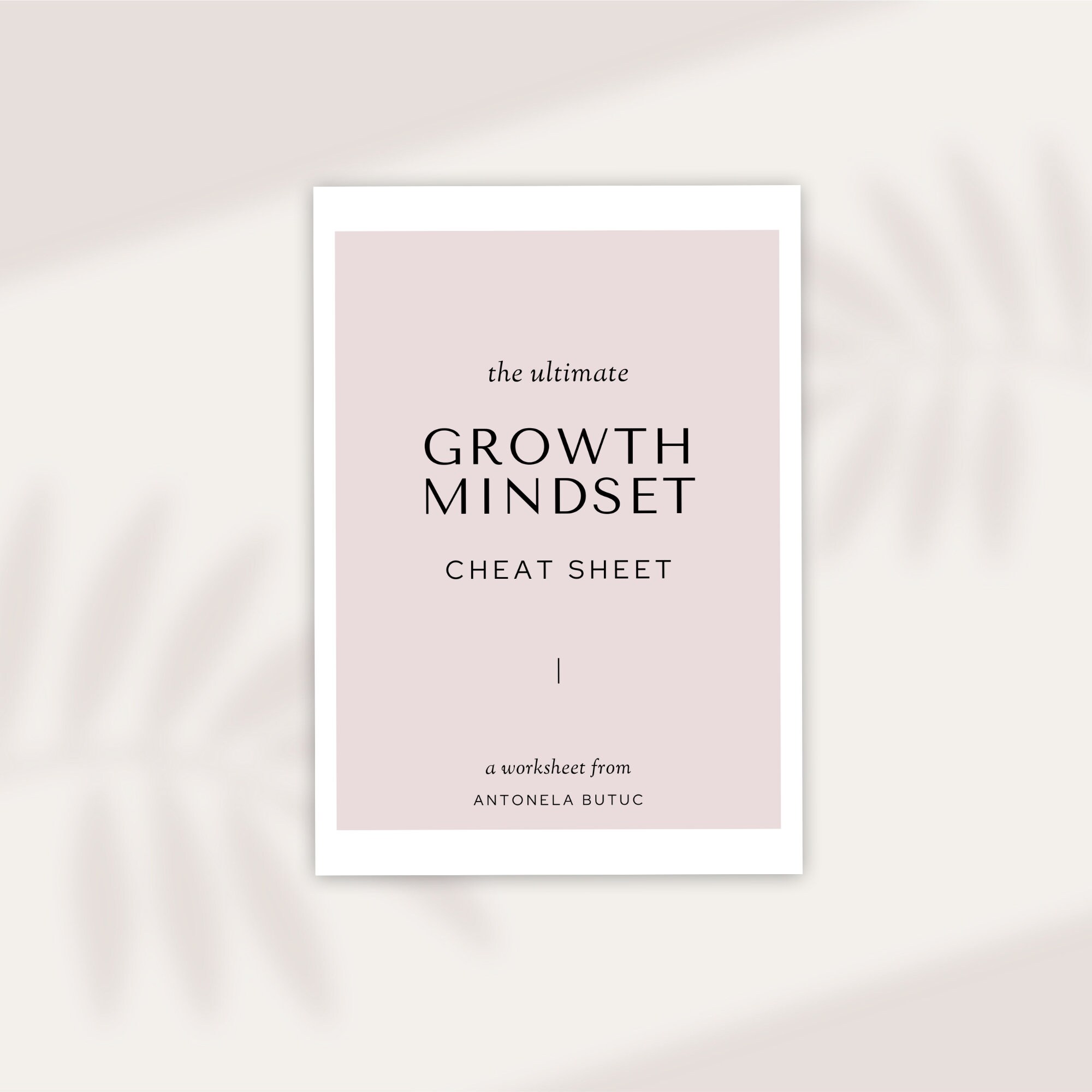 The Growth Mindset Cheat Sheet - Etsy