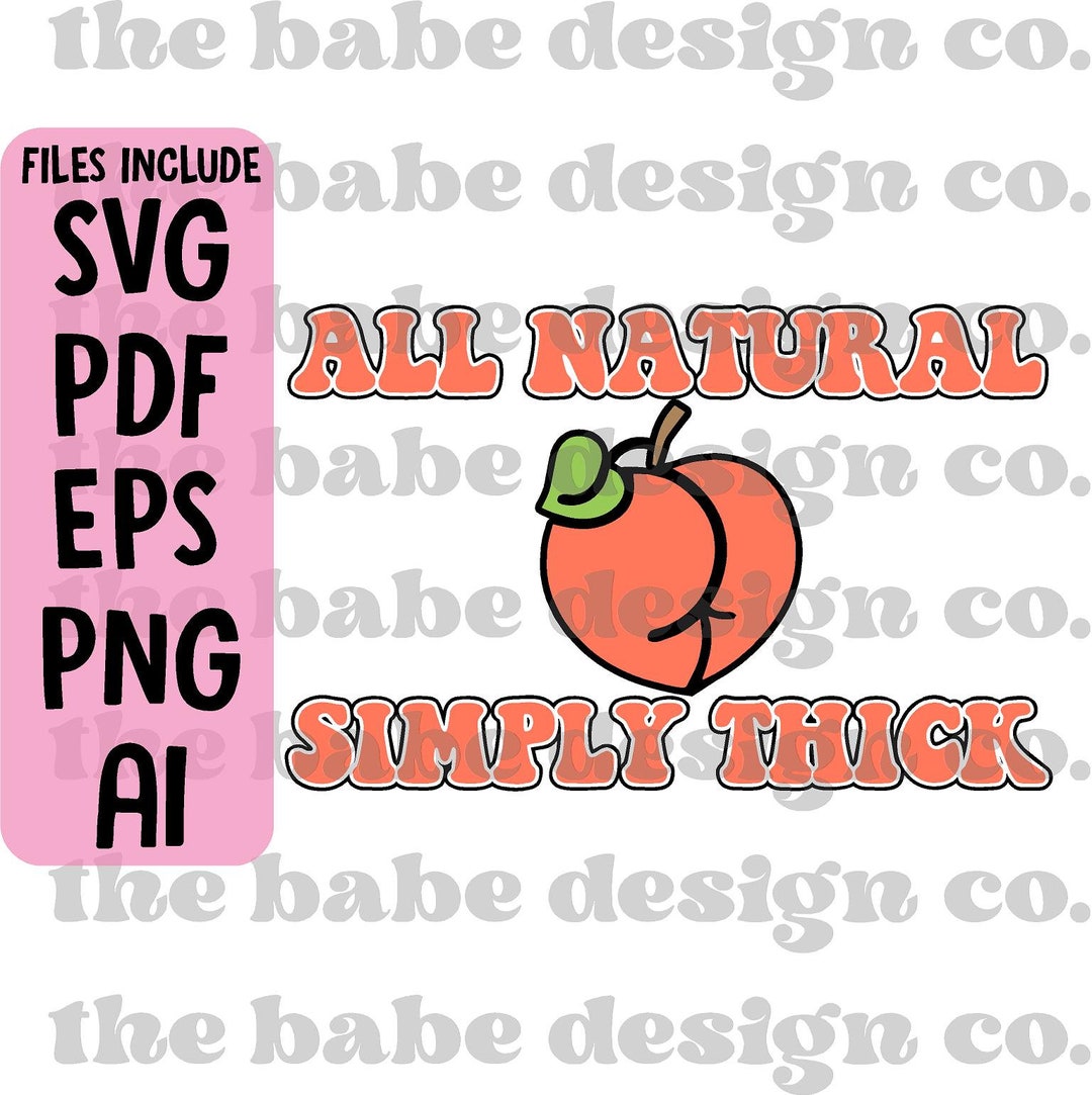 All Natural Thick SVG | Vector | Clipart | PDF - Etsy Australia