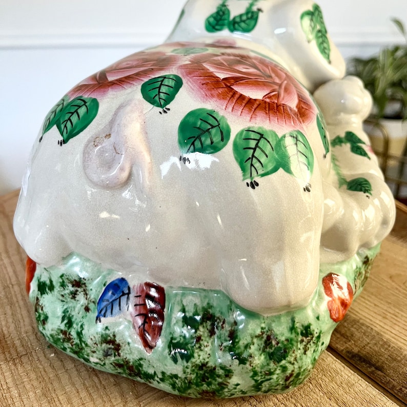 Vintage Italian Ceramic Pig Figurine With Piglets, Hand-painted MCM ...