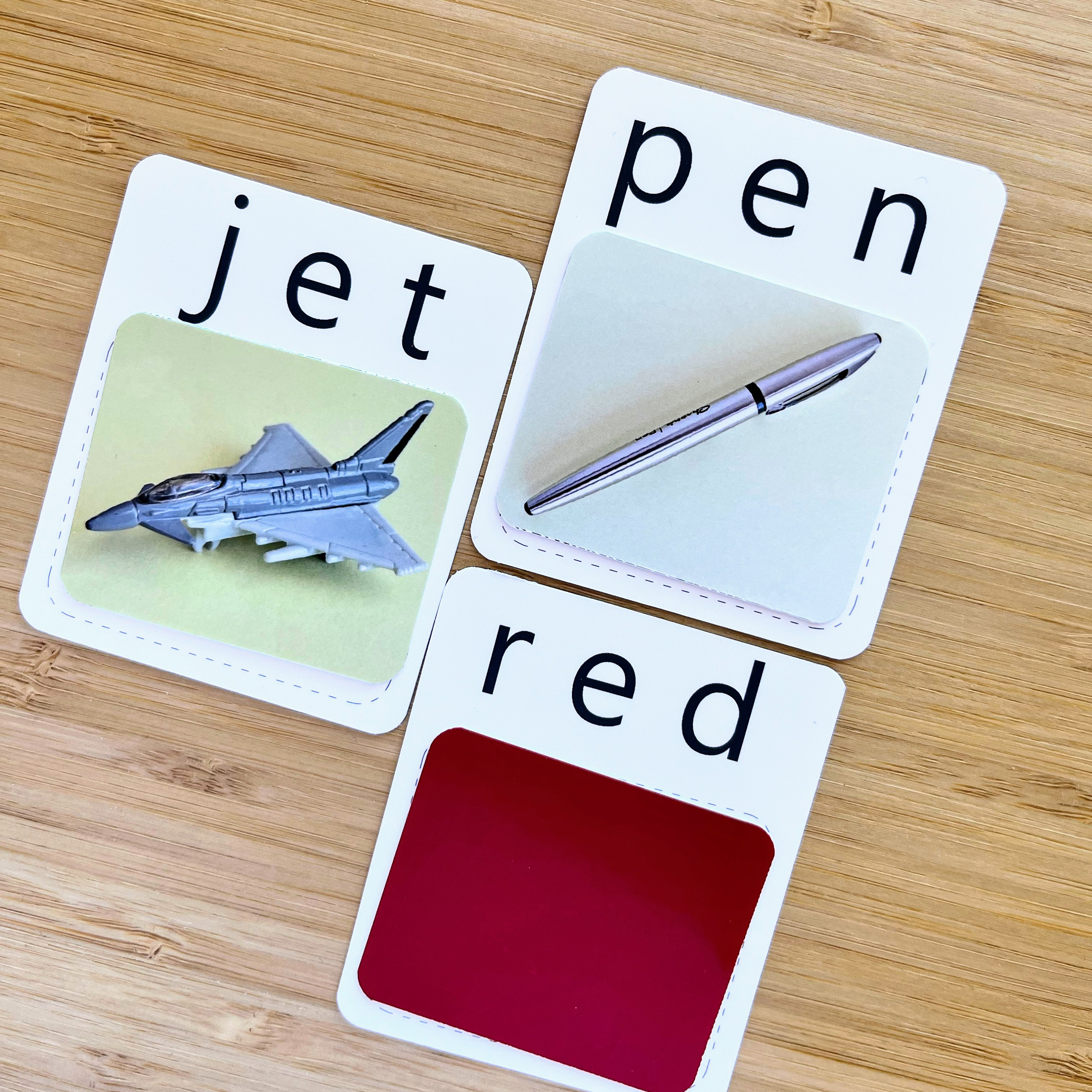 CVC Word Match Game - Montessori-inspired, Real Images, Kindergarten ...