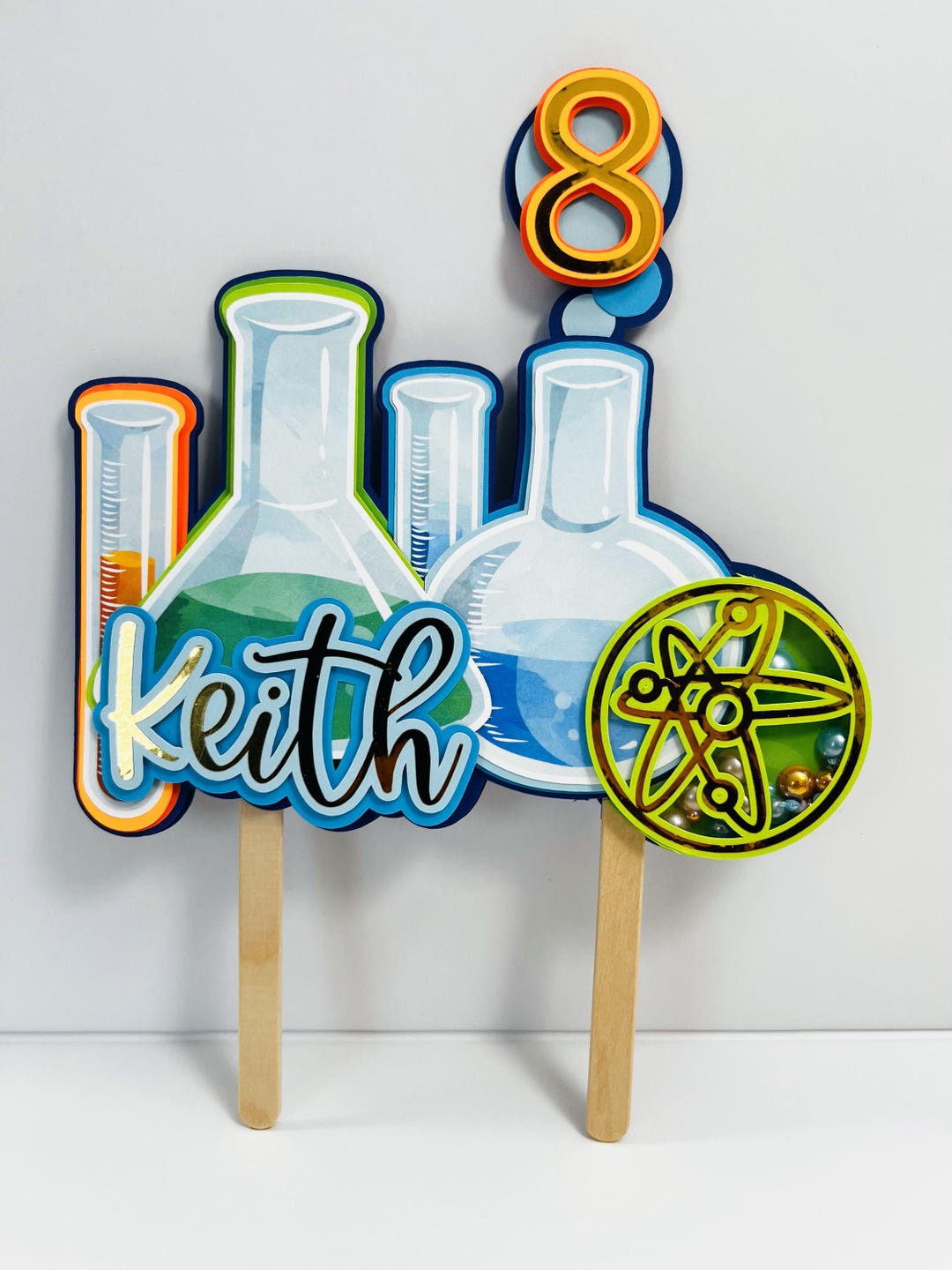 Science Cake Topper - Etsy