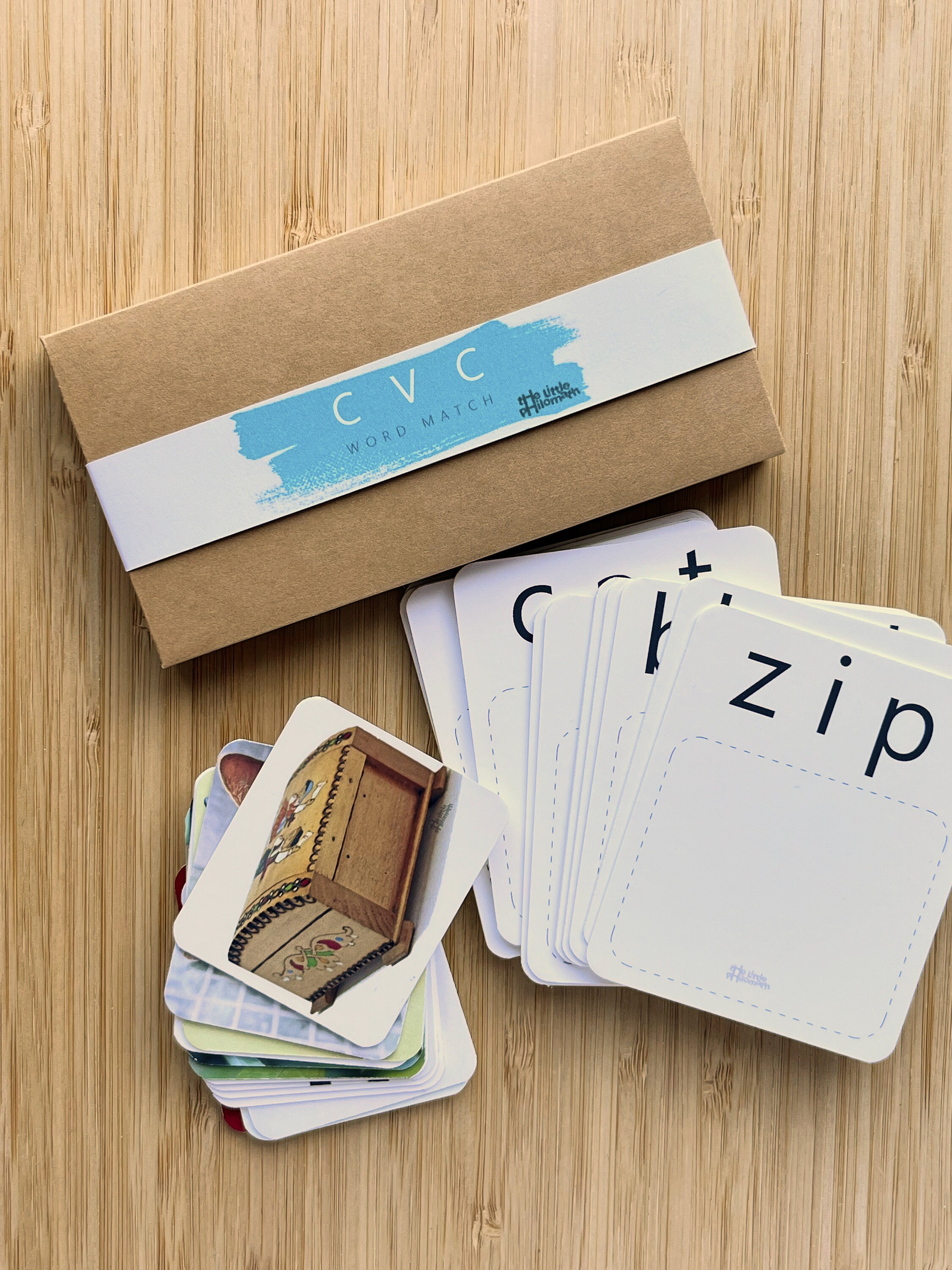 CVC Word Match Game - Montessori-inspired, Real Images, Kindergarten ...
