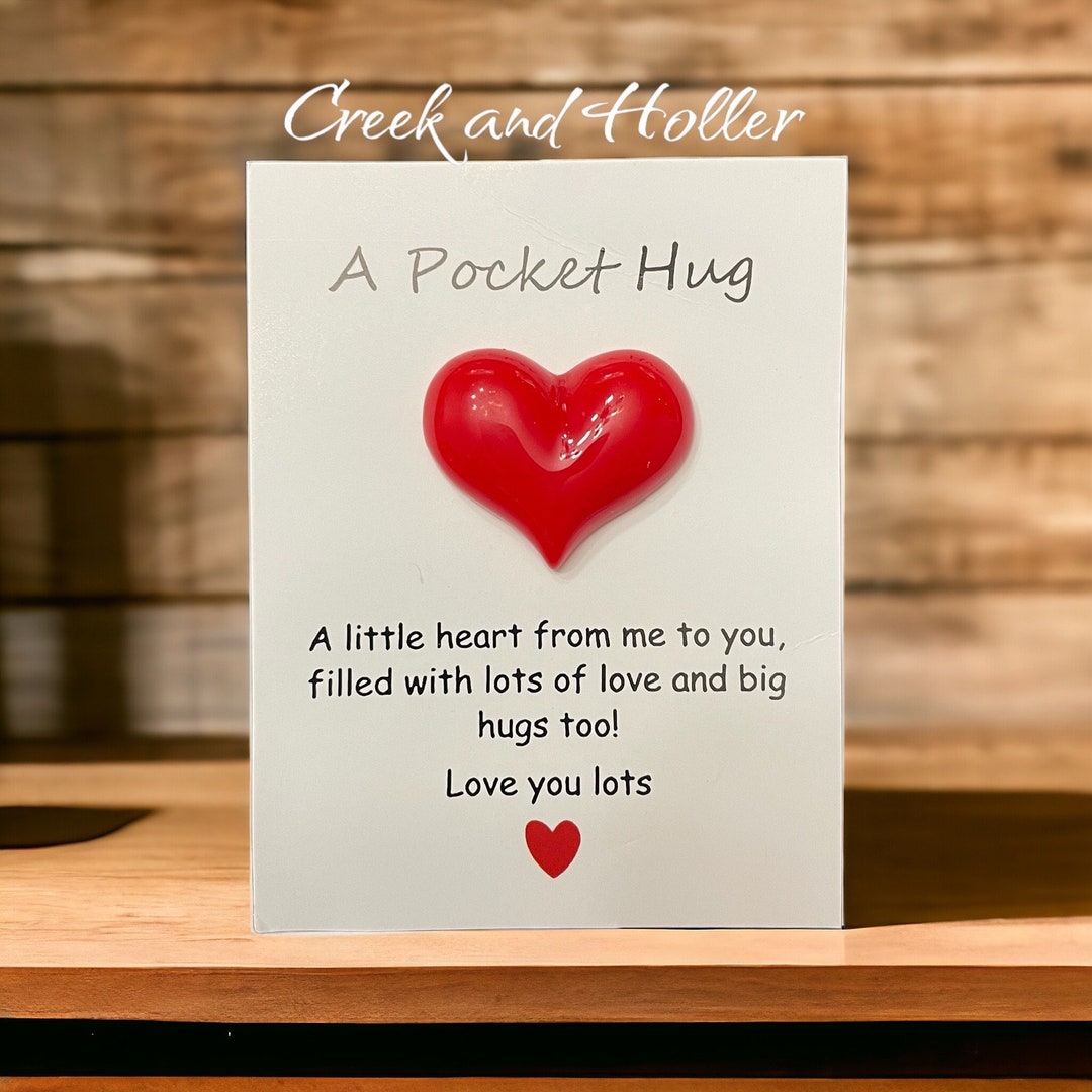 Heart Pocket Hug, Get Well Pocket Hug, Pocket Hug, Keepsake Memorial ...