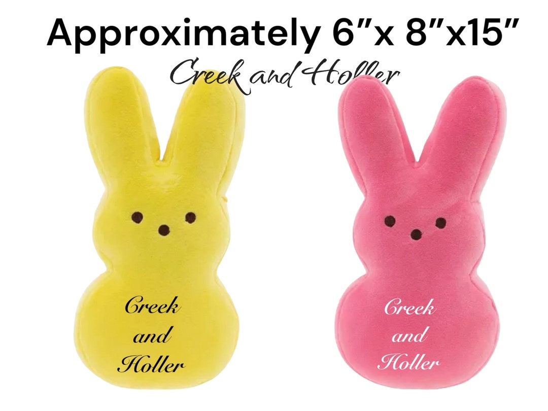 Personalized Peeps 15, Extra Large Authentic Peep Plushies, Easter ... Personalized Peeps 15, Extra Large Authentic Peep Plushies, Easter ...