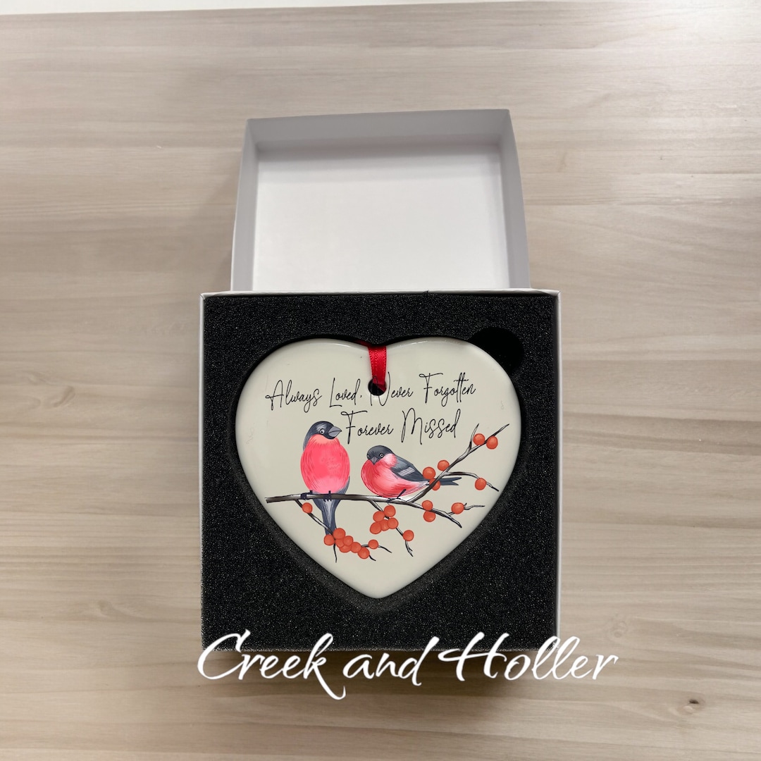 Personalized Memorial Ornament, Loss of a Parent, Bird Lover, Sympathy ...