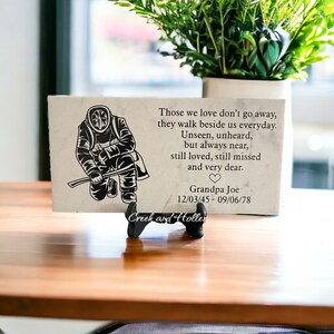 Personalized Fallen Firefighter Memorial Tile: Sympathy Gift - Etsy