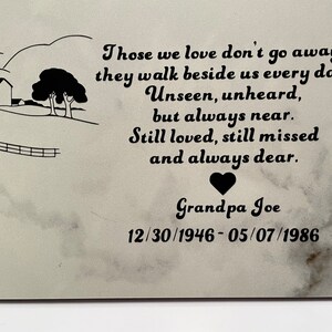 Personalized Cow Dairy Farm Memorial Plaque, Loss of a Farmer, Cow ...