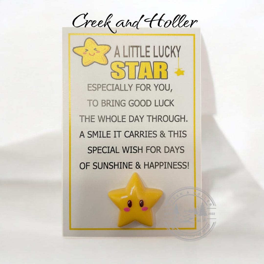 Lucky Star Pocket Hug, Inspirational Pocket Pocket Hug, Pocket Hug ...
