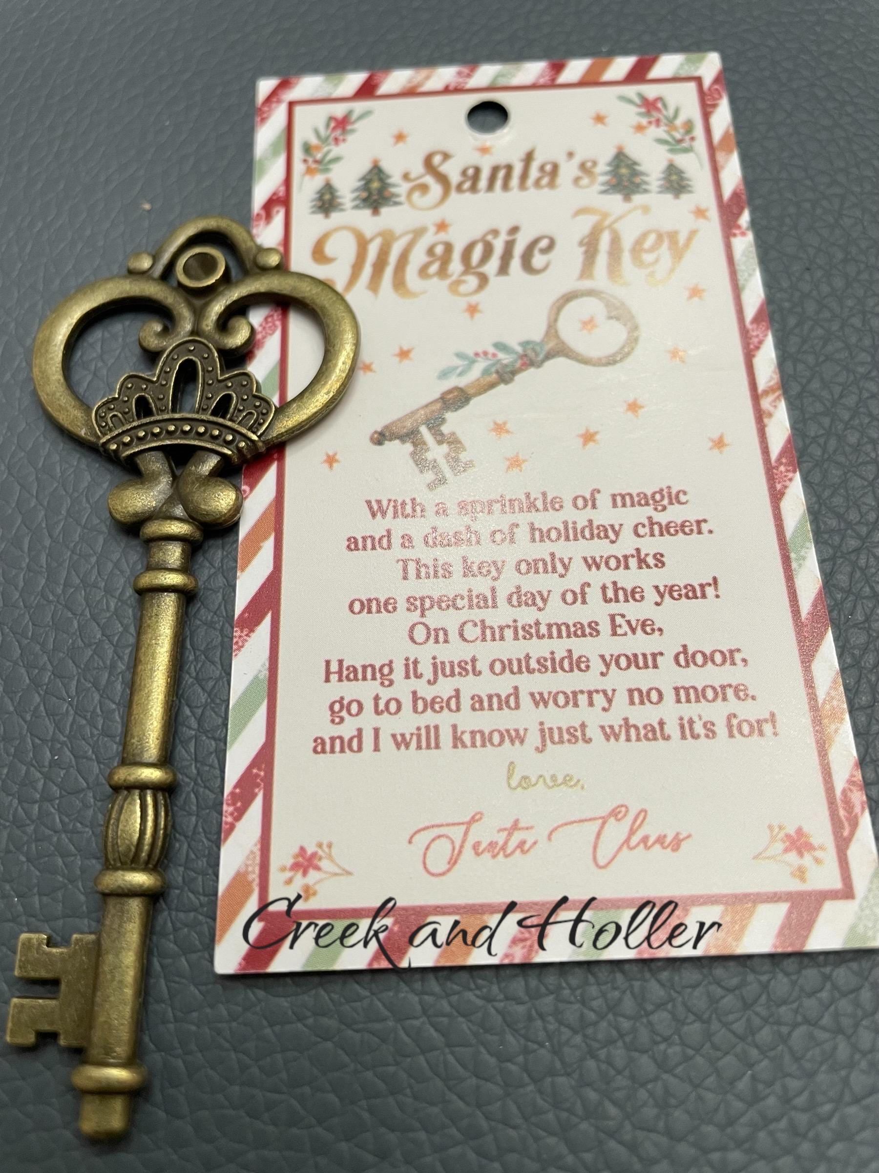 Santa's Magic Key: Christmas Eve Keepsake With Gift Tag - Etsy