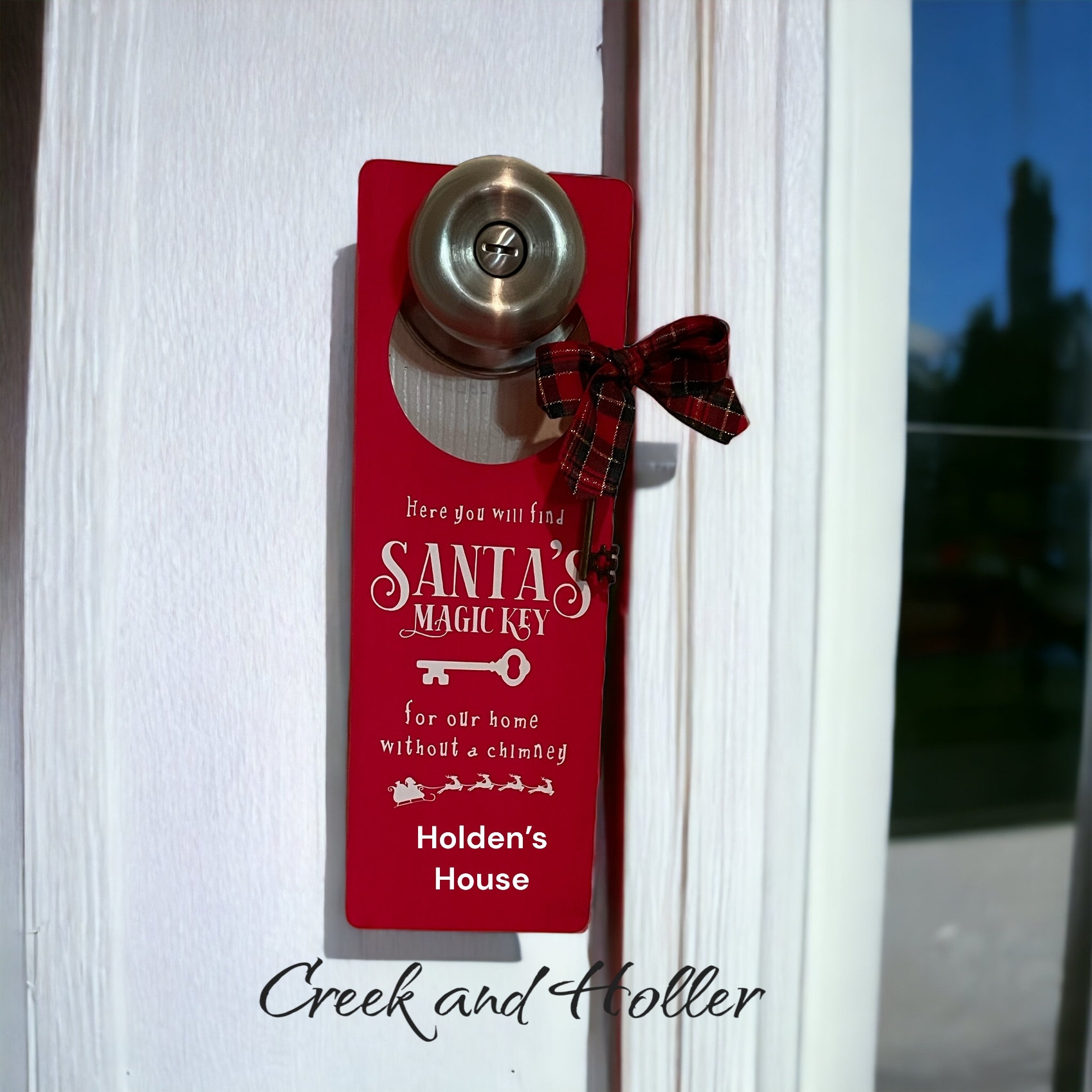 Personalized Santas Magic Key Door Hanger Christmas Door - Etsy