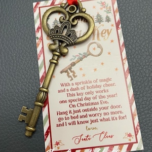 Santa's Magic Key: Christmas Eve Keepsake With Gift Tag - Etsy